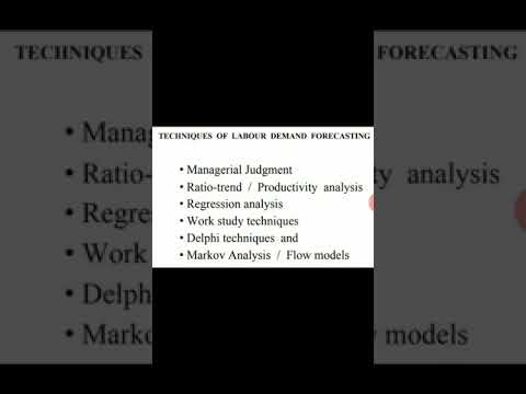 HR BASICS IN TAMIL - Introduction to Labour Demand Forecasting Techniques