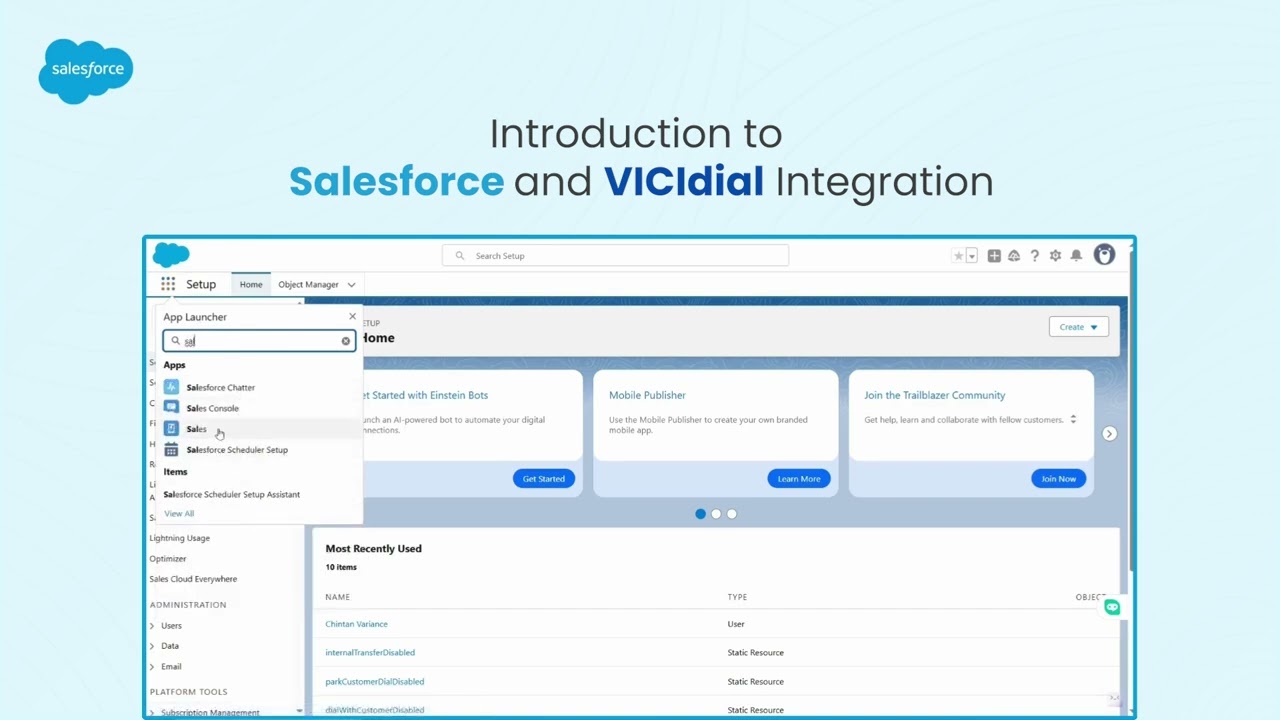 Introduction to Salesforce and VICIdial Integration