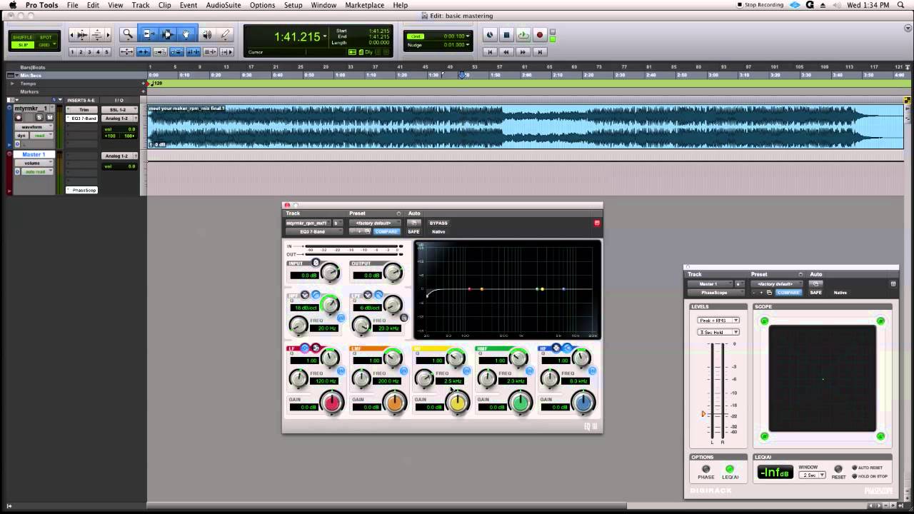 Pro Tools Tutorial | Basic Mastering | Part 1 | Trim & EQ