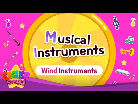 Musical Instruments (Wind Instruments) - Kids vocabulary - English educational video