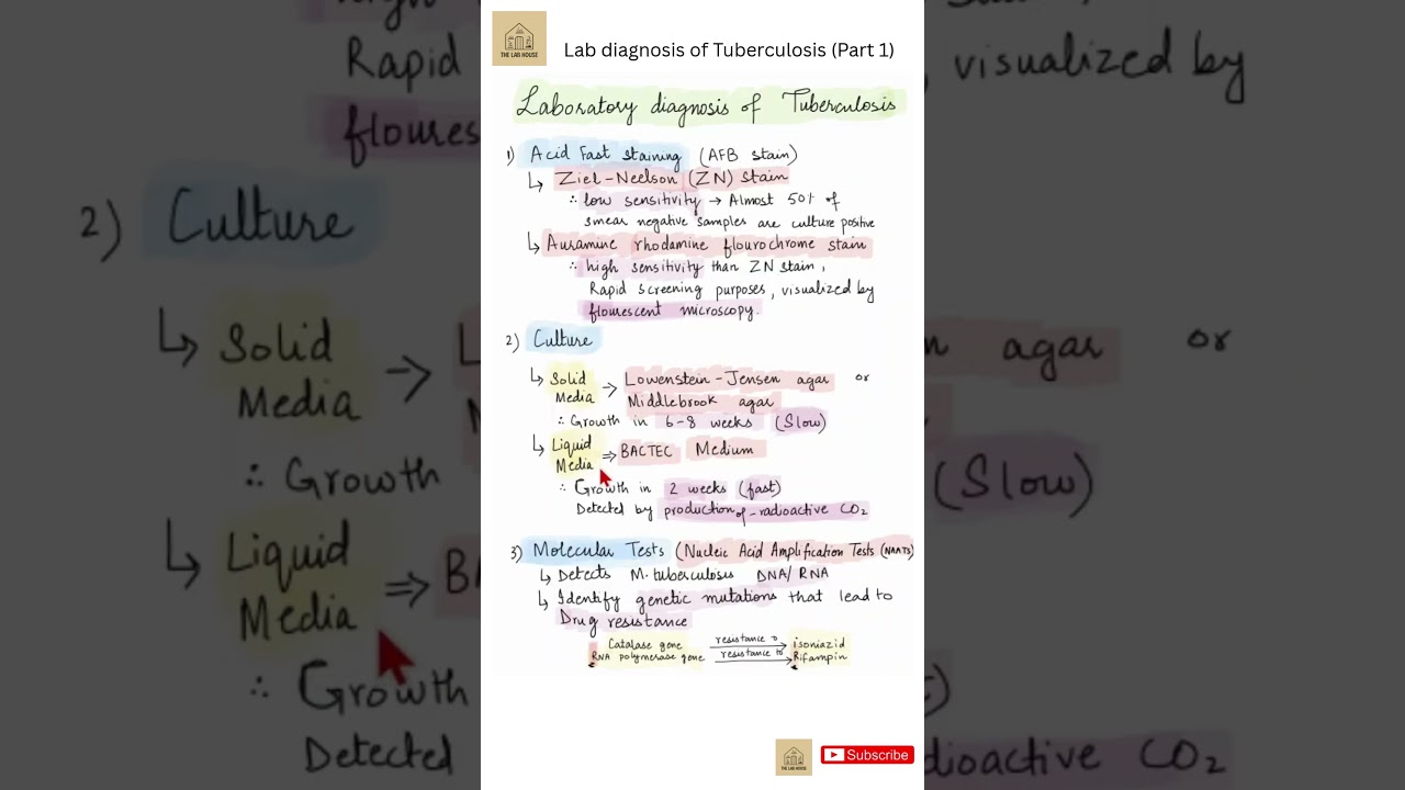 Mycobacterium Tuberculosis - Lab Findings (Part 1)
