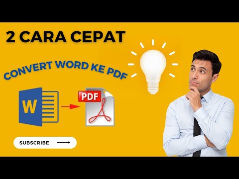 CARA CONVERT FILE WORD KE PDF ❓