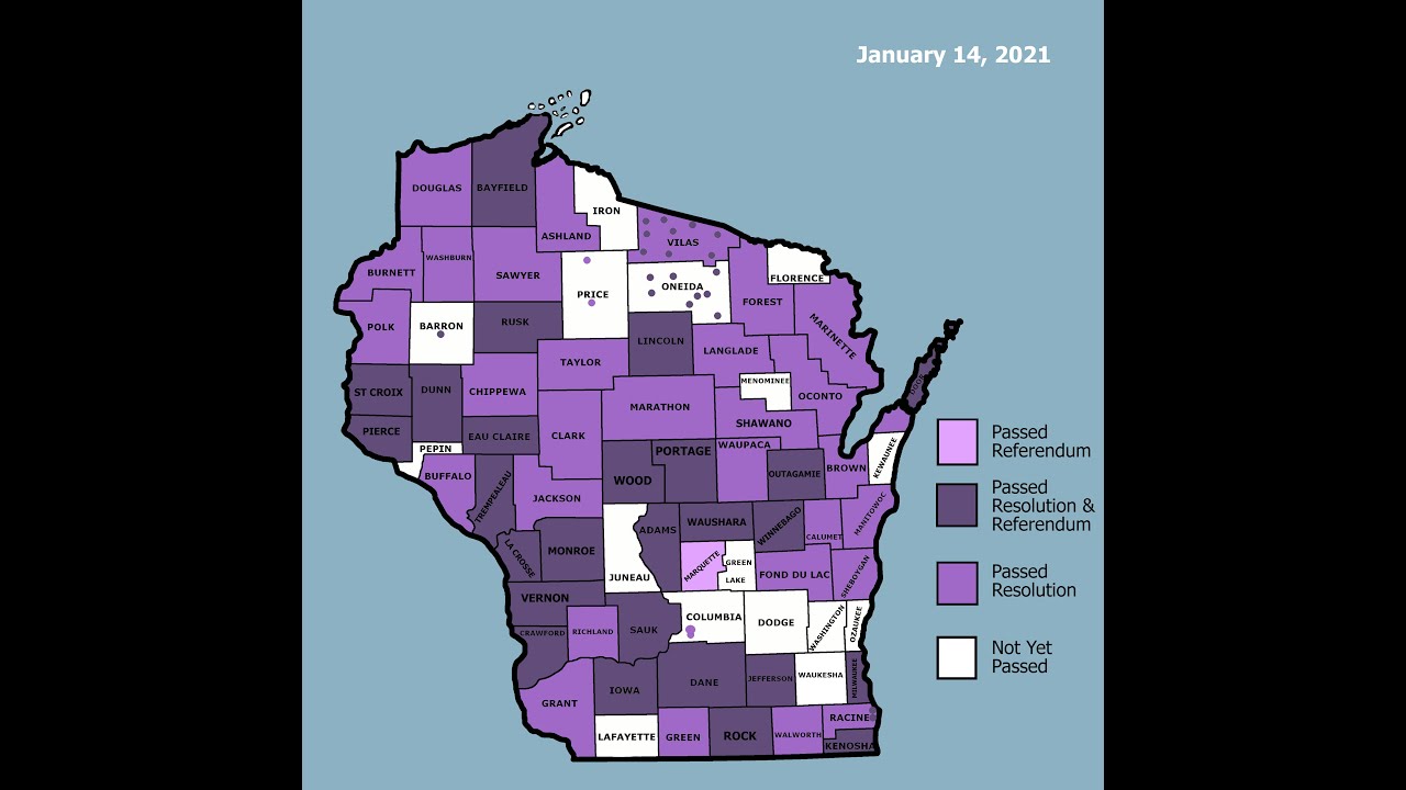 Counties and Municipalities That Back Fair Maps in Wisconsin
