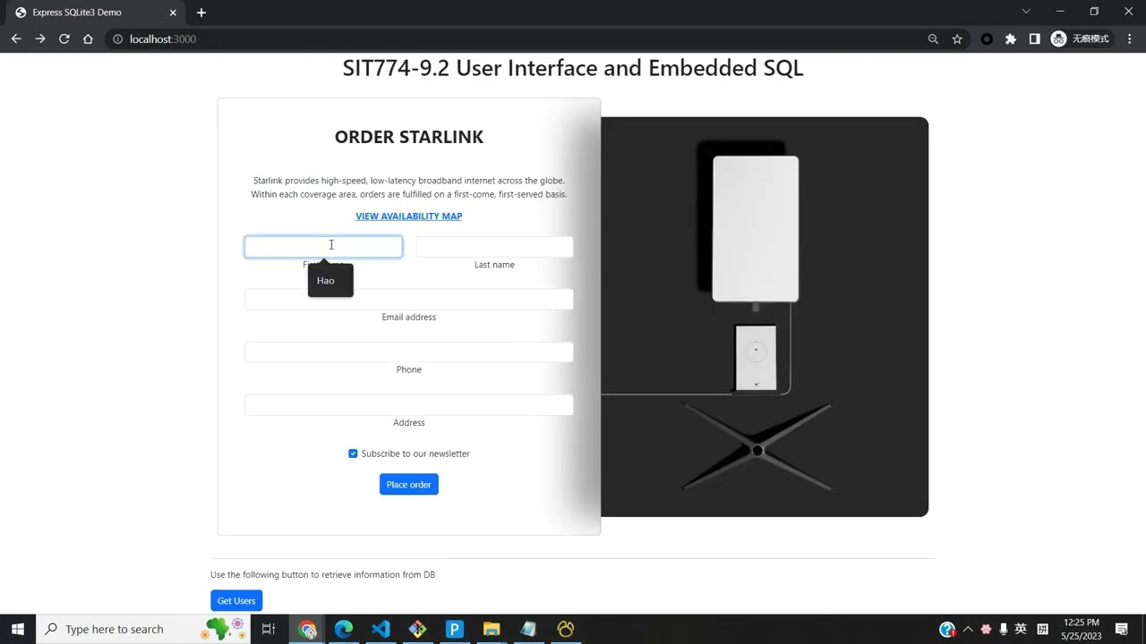 9.2D: User Interface and Embedded SQL