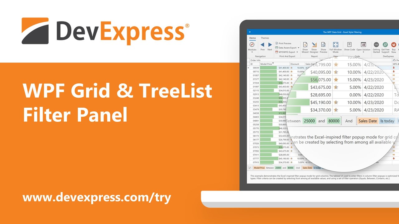 WPF Grid and TreeList: Filter Panel Enhancements