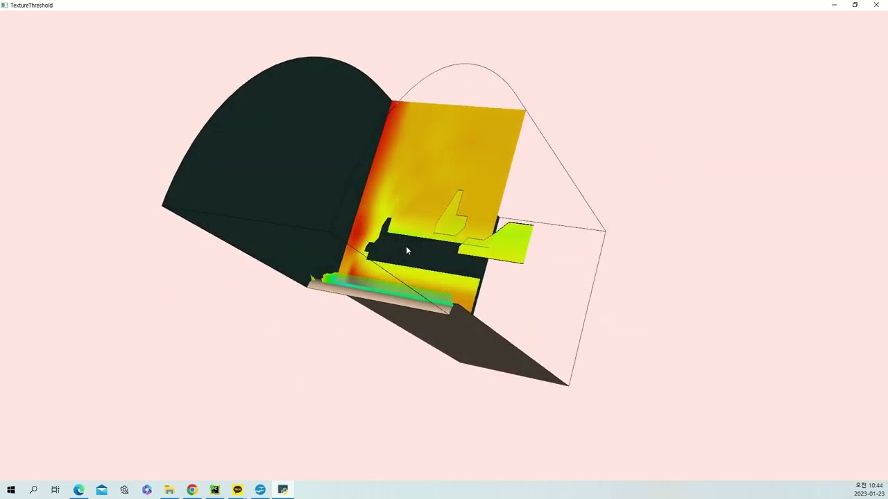 VTK Python Example - TextureThreshold