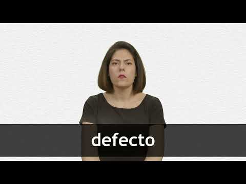 English Translation of “DEFECTO” | Collins Spanish-English Dictionary