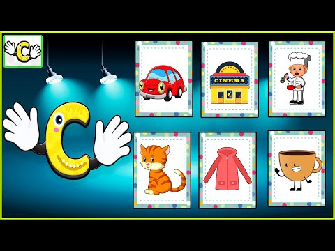 6 Words That Start With C | 6 Words Learning For Toddlers | 6 Words From C | Kids Learning