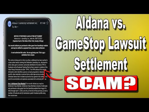 Aldana vs. GameStop Lawsuit Settlement - Is This Email or a Scam?