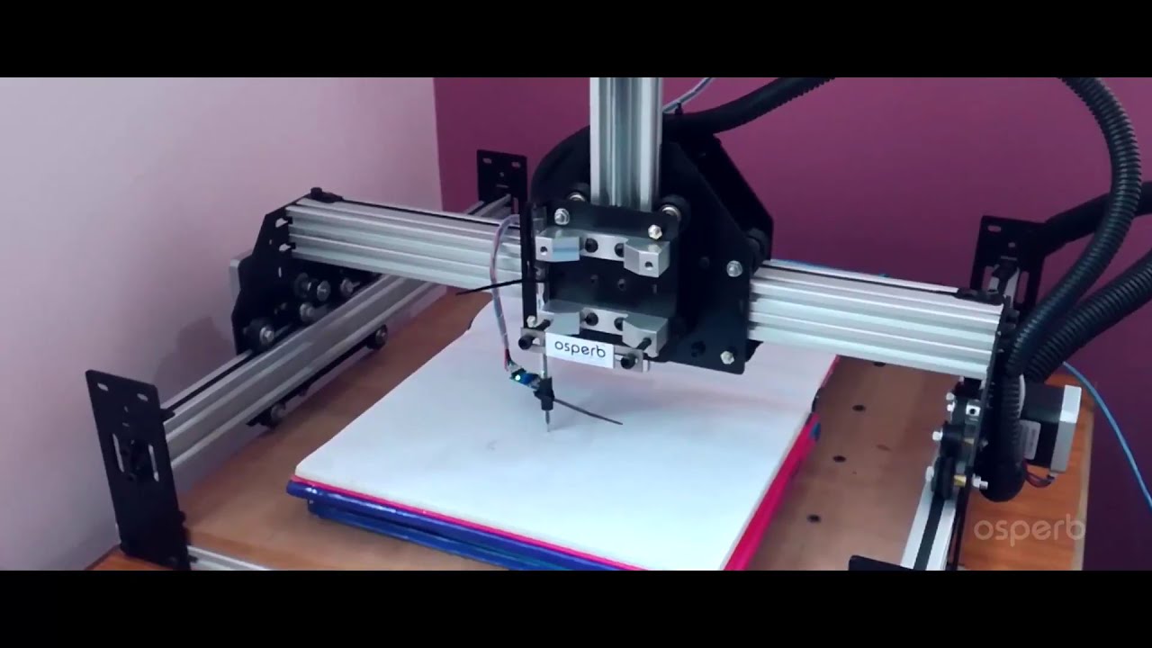 2D CNC pen Plotter Using arduino uno  DIY