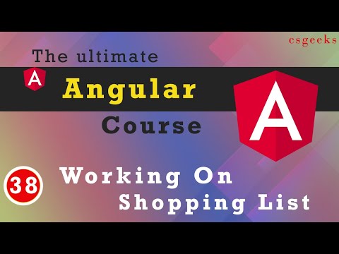 Learn Angular 9 Tutorial 38 Working on the ShoppingListComponent - Mind Luster