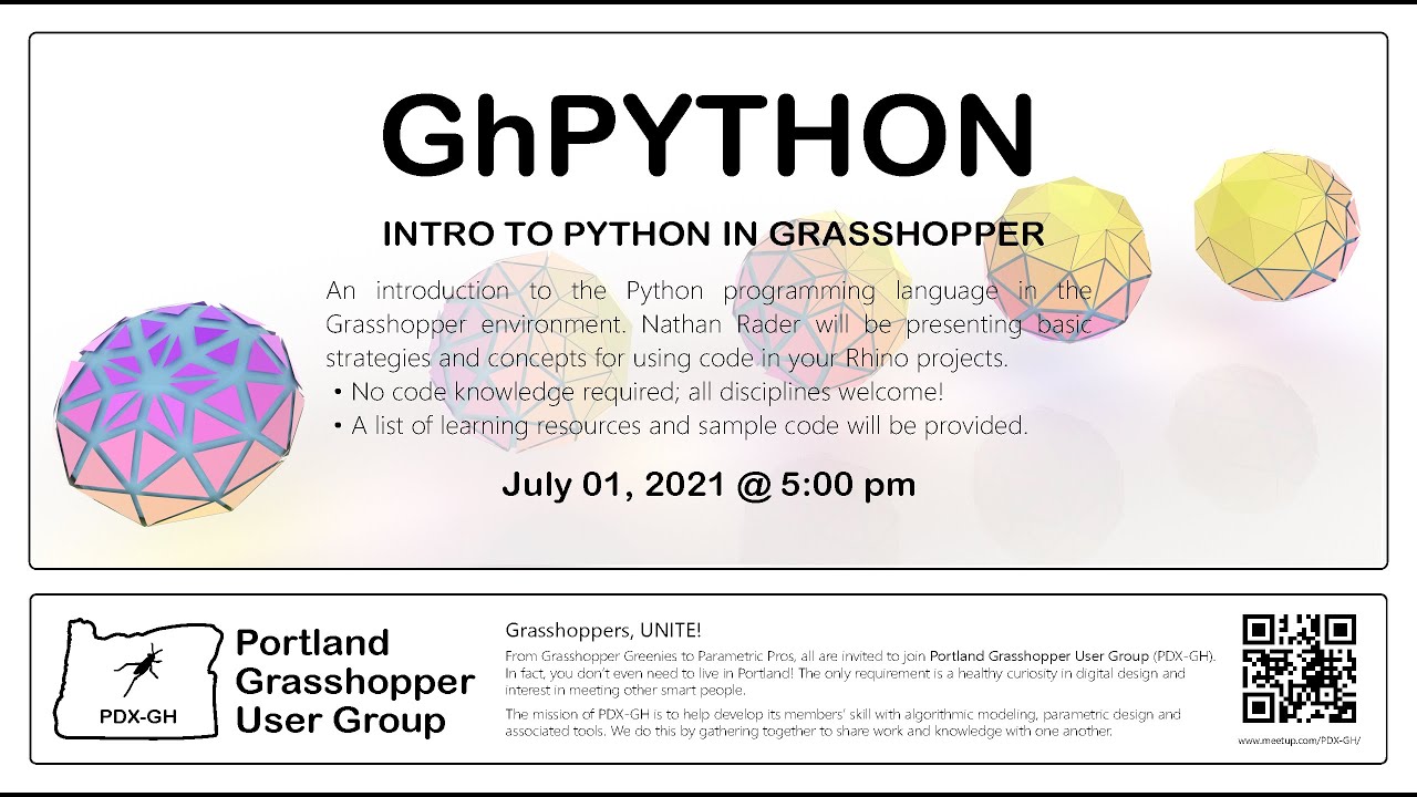 PDX GH - Introduction to ghPython