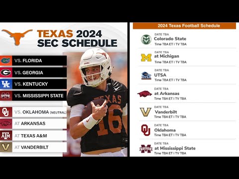 2024 Texas Longhorns Football Game Schedule