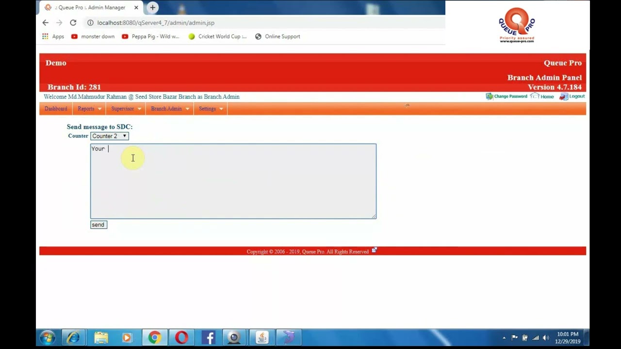 Admin Panel Tutorial   Queue Management System