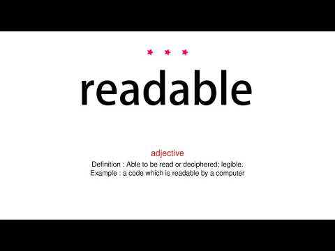 How to pronounce readable - Vocab Today