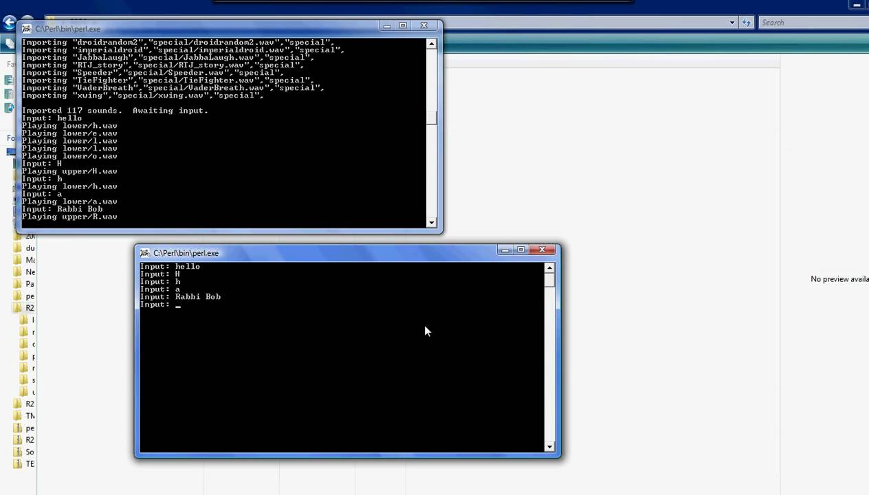 R2D2 Perl Socket Communicator