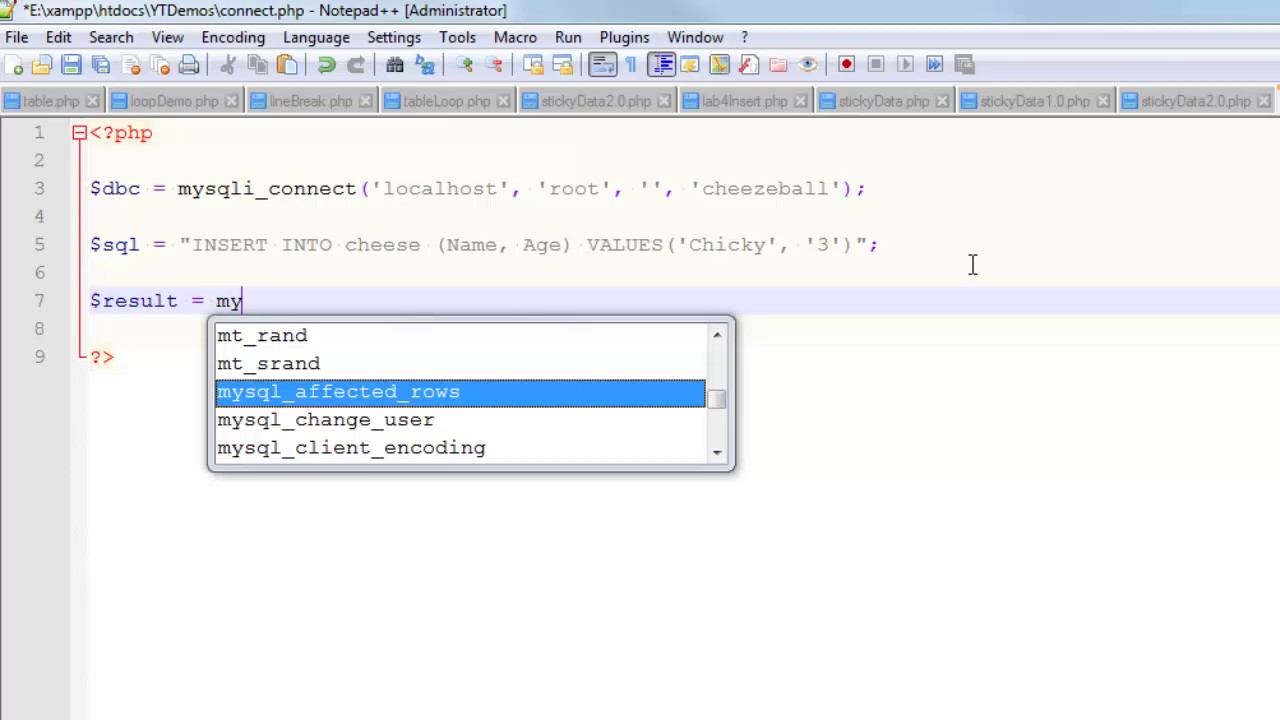 Insert into MySQL Database Table With PHP & Debugging Tips