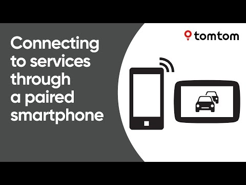 Connecting to TomTom Services on your device through a paired smartphone