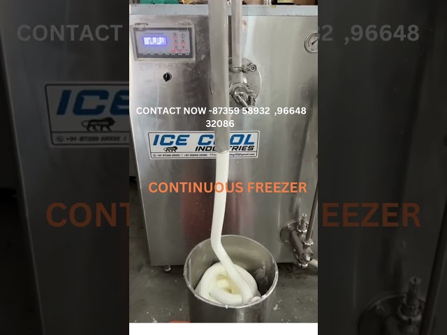 Continuous Freezer - 400L Automatic Continuous Freezer Manufacturer ...
