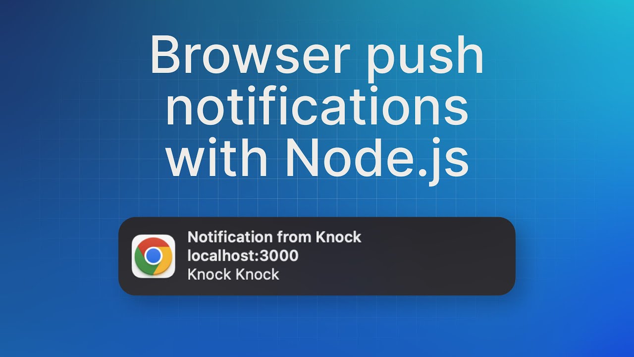 How to send browser push notifications from a Node.js app