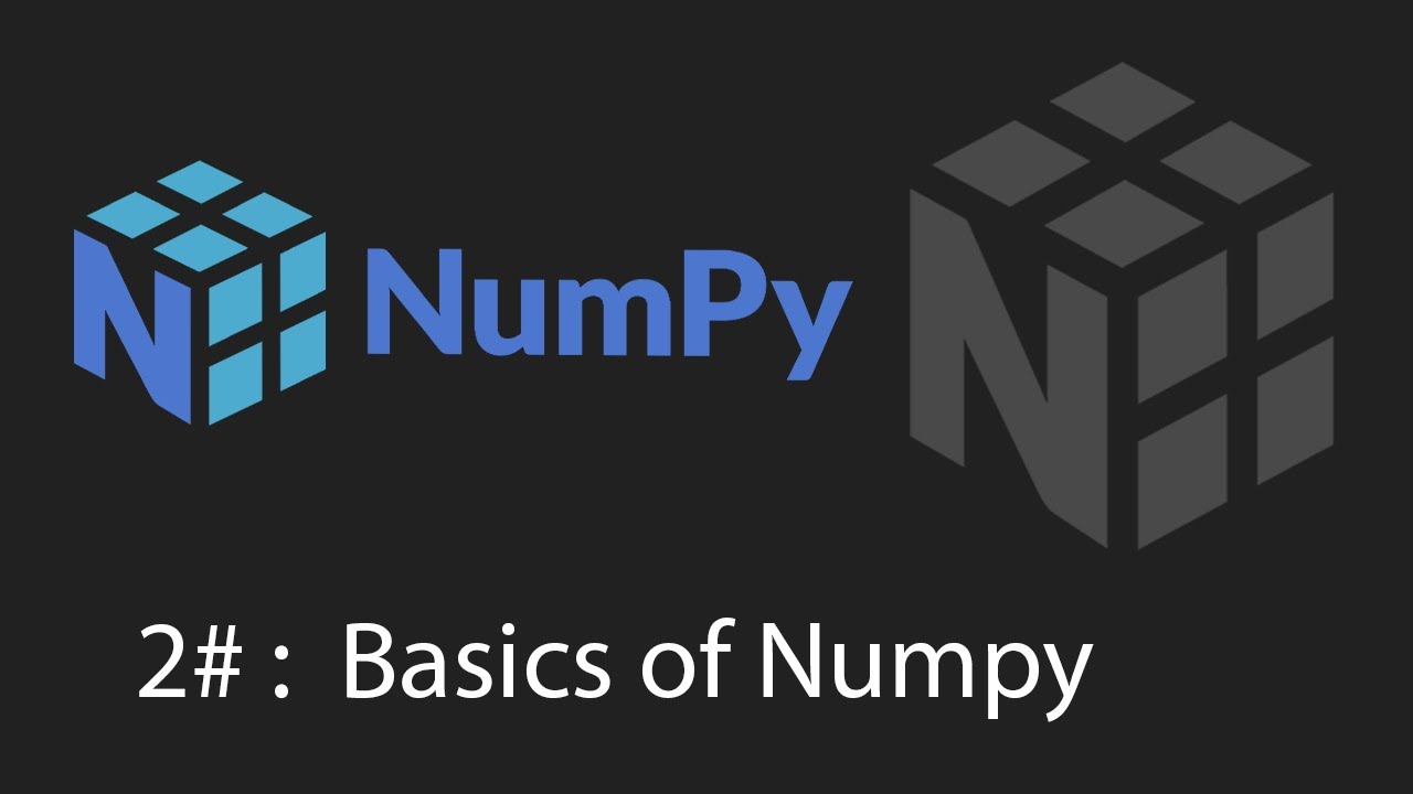 Python Numpy Tutorial - 2 - Basics of NumPy