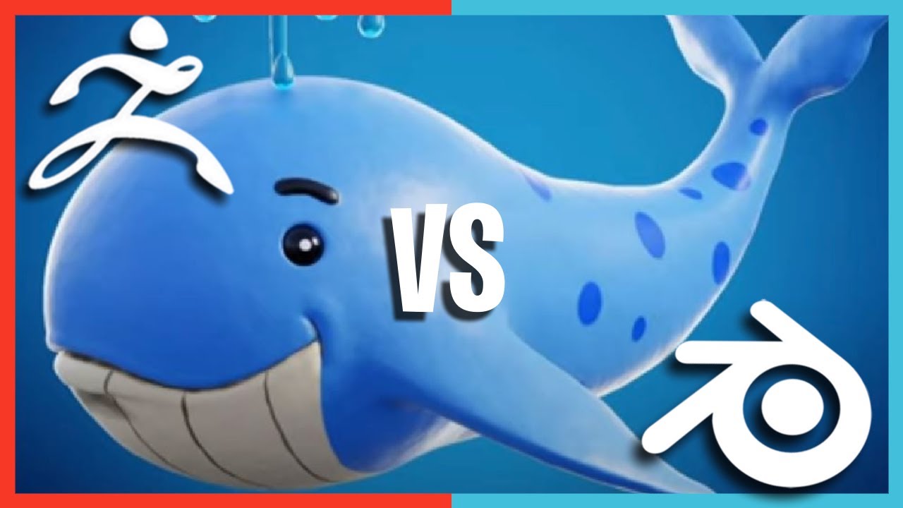 Zbrush vs Blender Side by Side Sculpt | Whale Featuring Ryan King