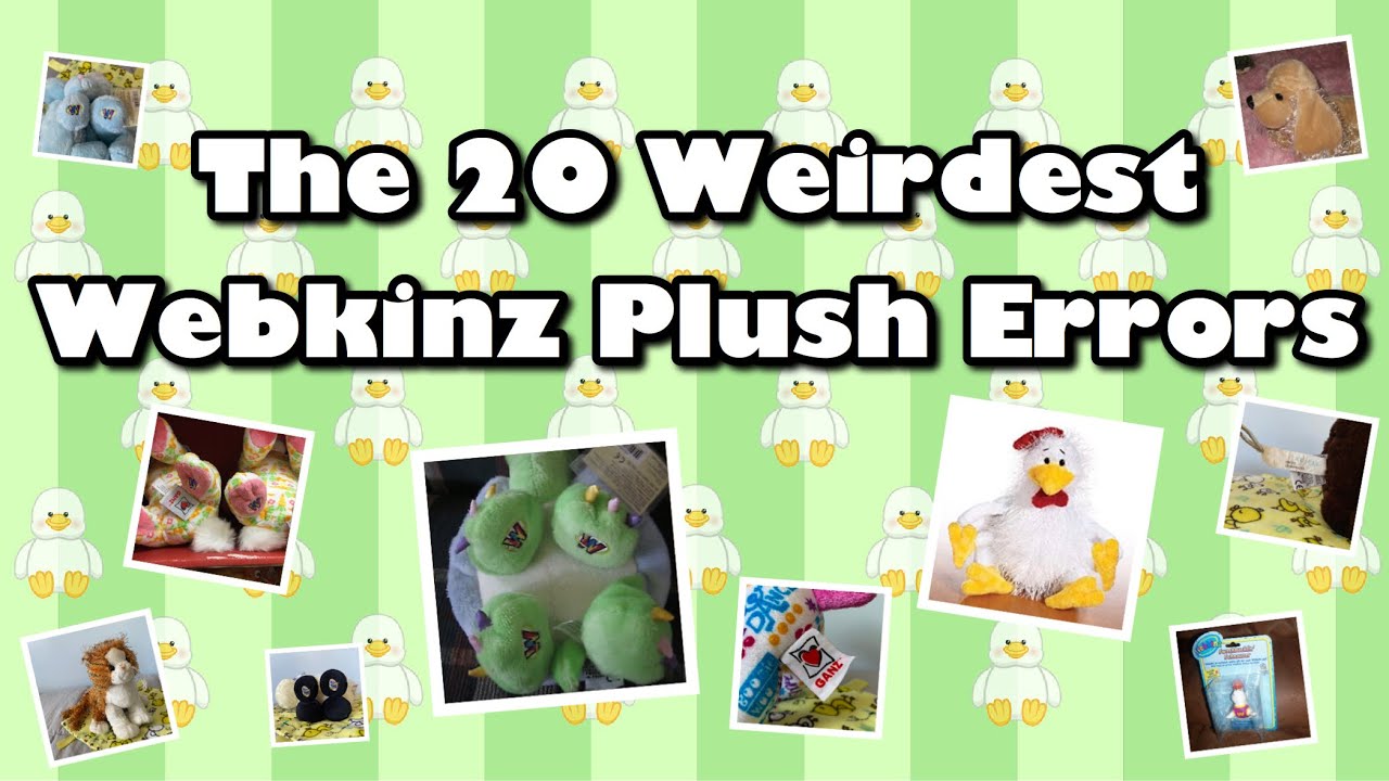 The 20 Weirdest Webkinz Plush Errors