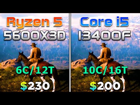Ryzen 5 5600X3D vs Core i5 13400F | PC Gameplay Tested