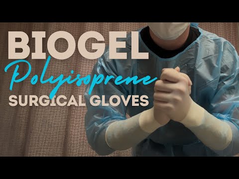 Novice Surgeon Dons Biogel PI Micro Surgical Gloves