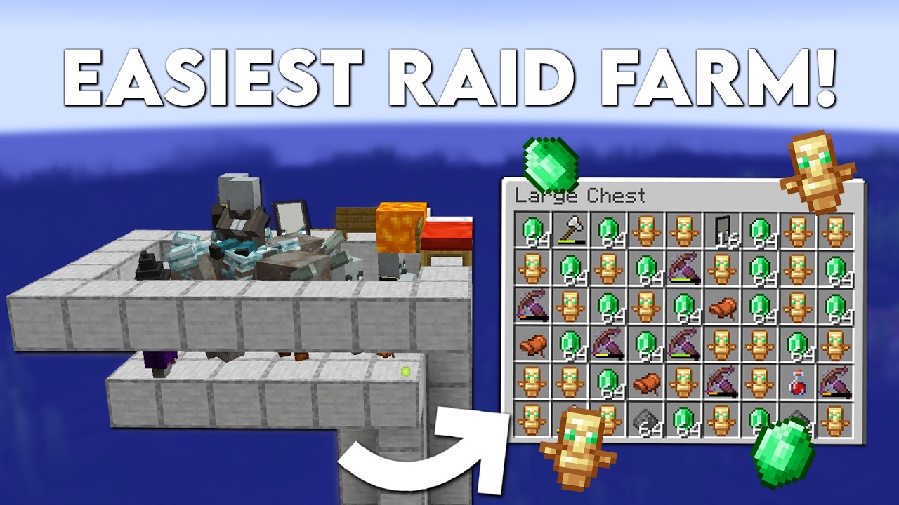 Minecraft: EASY RAID FARM! (1.21+ Tutorial) - Minecraft Builders