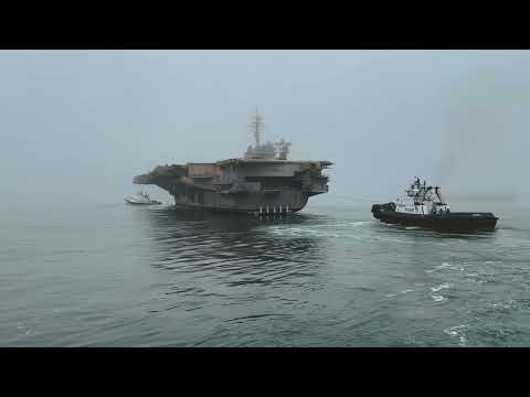 Decommissioned Aircraft Carrier USS Kitty Hawk Sold for One Cent