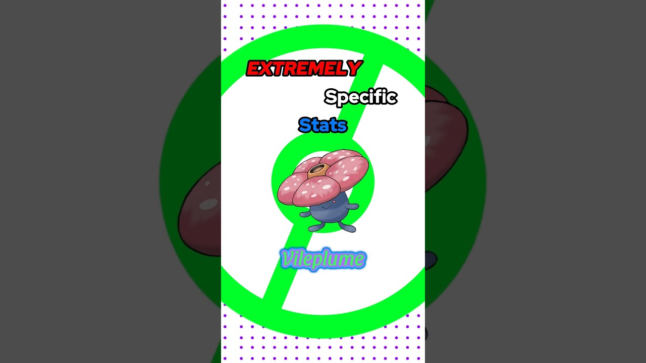Extremely Specific Stat: Vileplume #pokemon #shorts