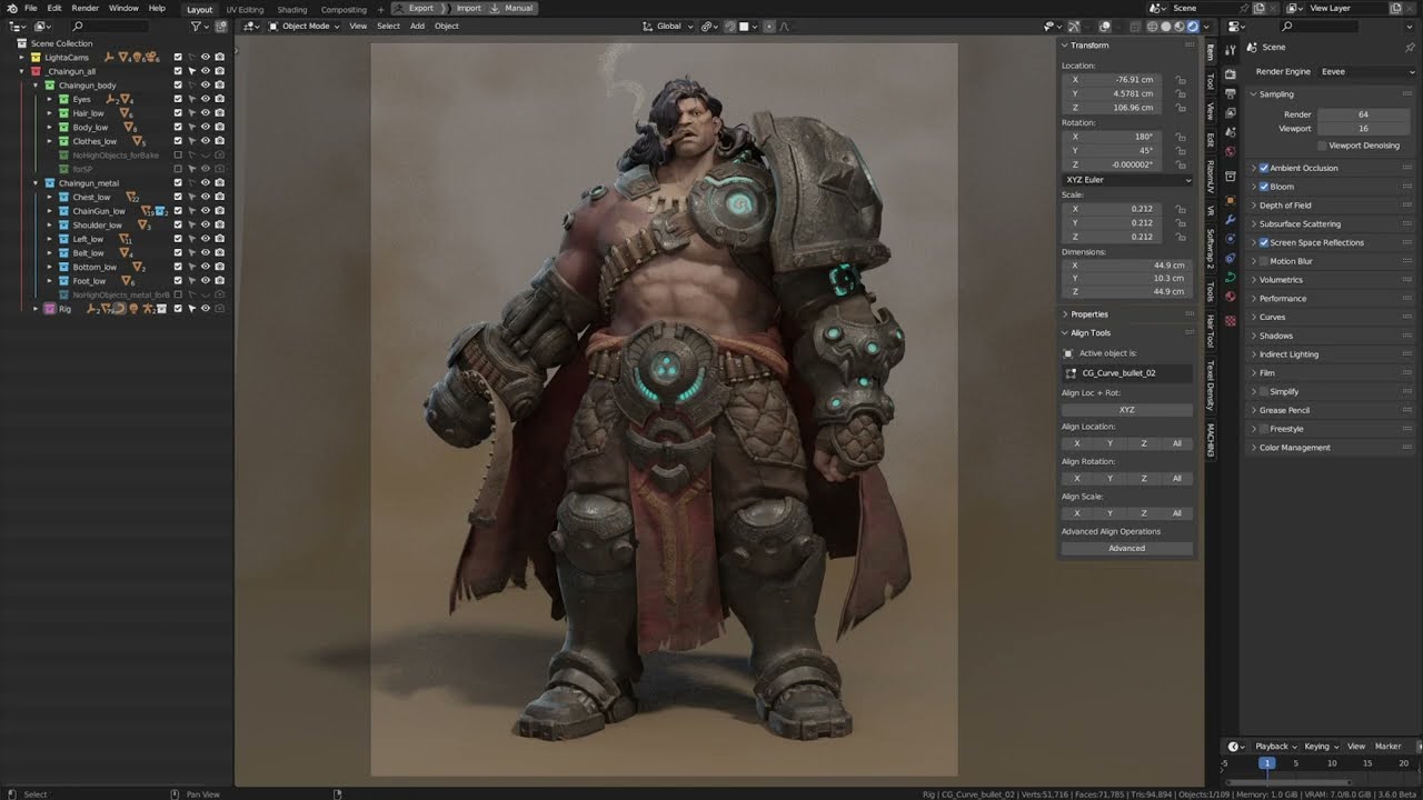 Artstation Challenge: Rigging demo