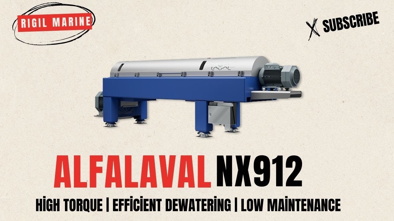 Alfa Laval NX 912 Decanter | Heavy-Duty Industrial Centrifuge for Sludge & Solids