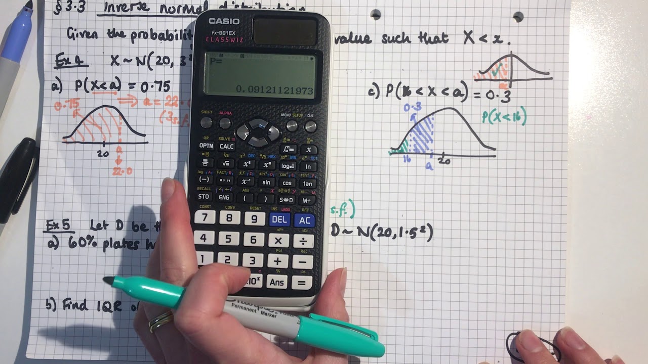 Y2 Applied 3C (Inverse Normal Distribution)