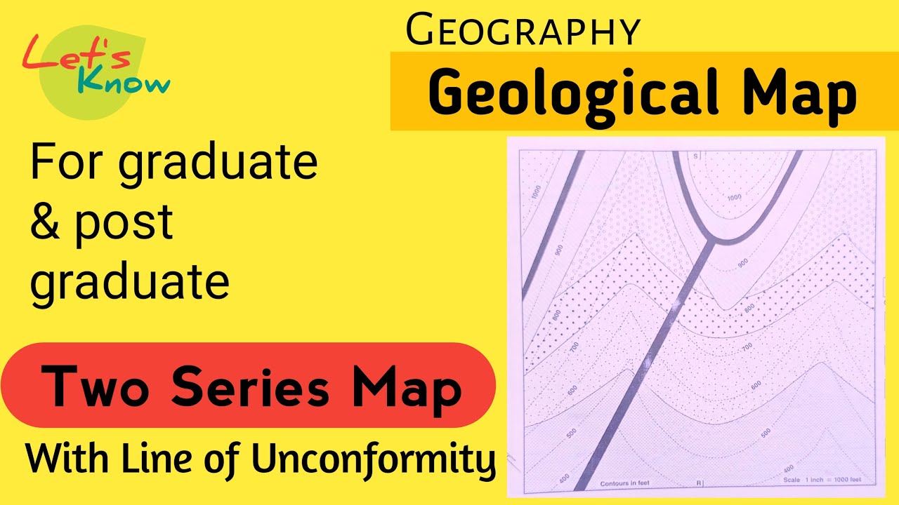 geological Map Cross Section || Two Series map with Unconformity with Pdf