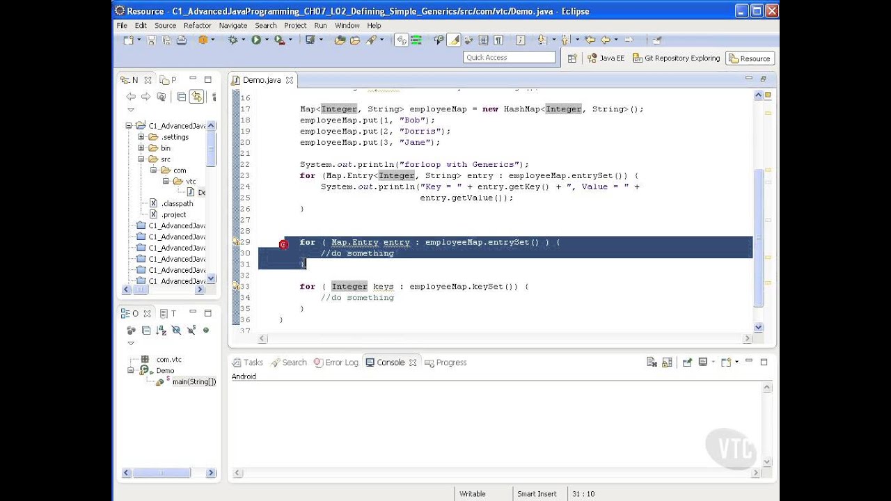 VTC Player   Advanced Java Programming Java SE 7, Defining Simple Generics