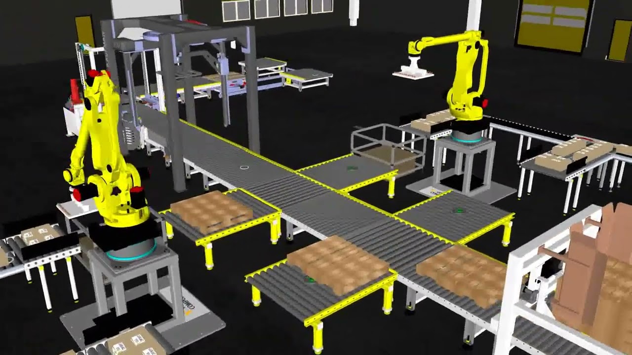 Final Palletizing and Packaging by Visual Components Software