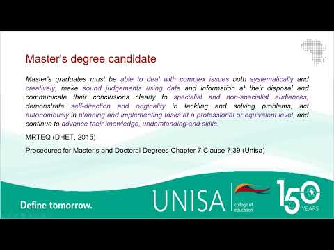 M&D Research Training Workshop - What examiners expect in a dissertation and thesis - Prof Gumbo