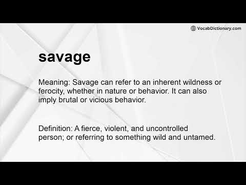 savage Meaning