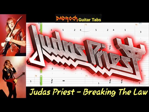Breaking The Law - Judas Priest - Guitar + Bass TABS Lesson