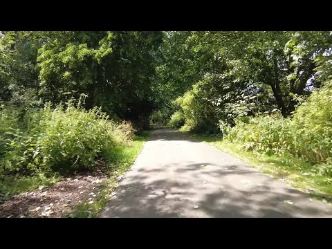 Cycling on Hackney Marshes POV in London city 4K 60FPS