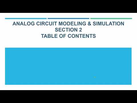 Simetrix Spice Tutorial Class I Contents