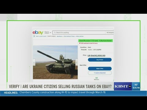 VERIFY: Are Ukrainian citizens selling Russian tanks on eBay?