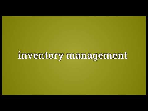 Inventory management Meaning