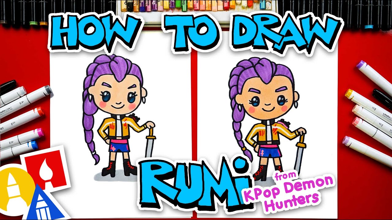 How To Draw Rumi From KPop Demon Hunters