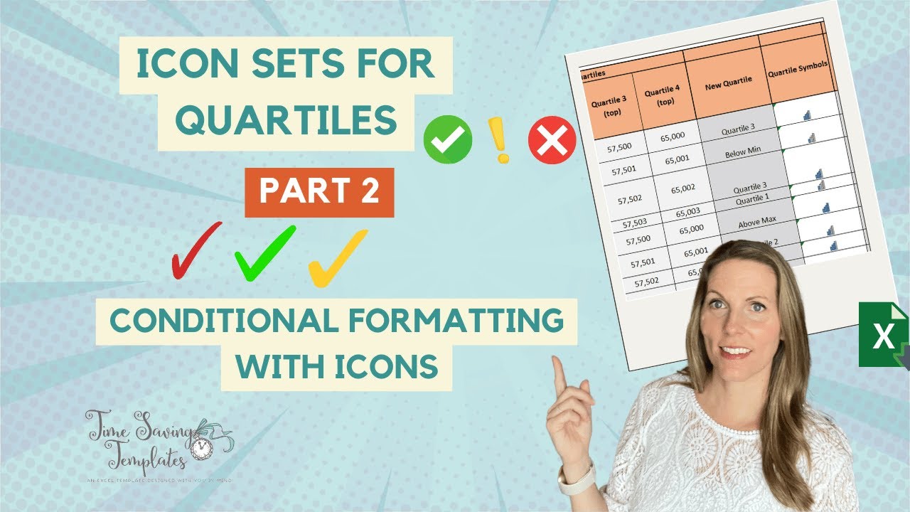 Conditional Formatting with Bar Icons, Perfect for Visualizing Quartile Bars