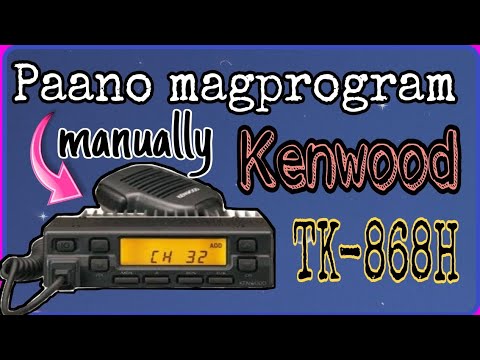 How to Program Kenwood TK868H Manually|Vintage Base Radio