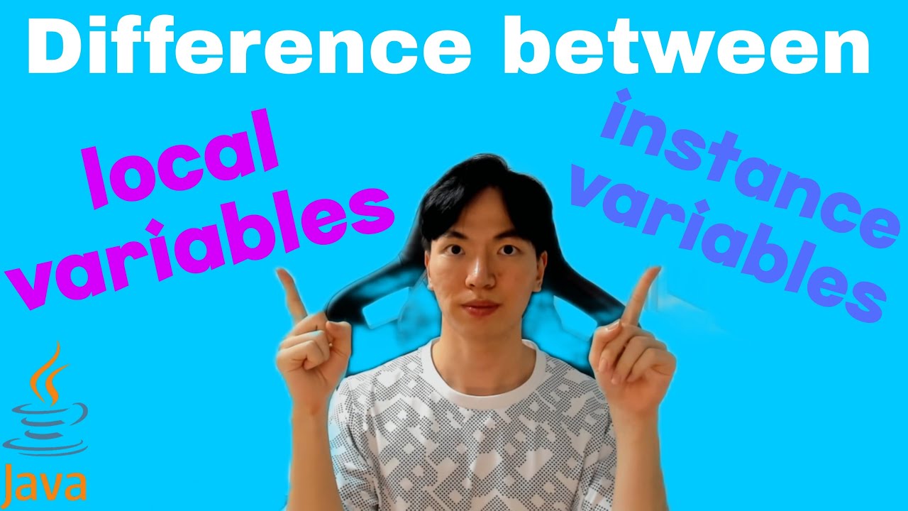 Difference between local variables and instance variables in Java (feat. method parameter)