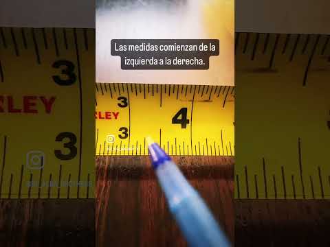 How to read a measuring tape. (Spanish)